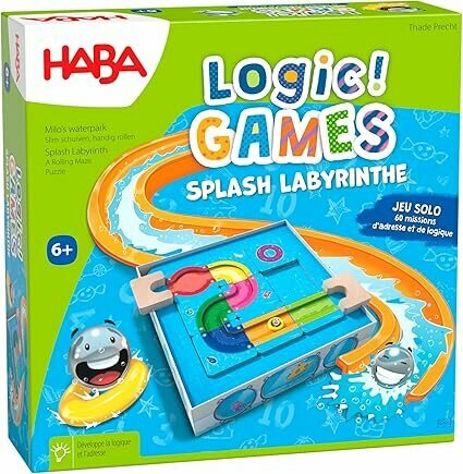 Детская настольная игра Haba - Logic! Games: Splash Labyrinthe /Логические игры: Водяной лабиринт, от 6 лет - 306824