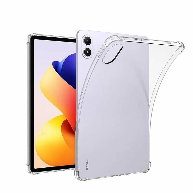 Чехол для Xiaomi Redmi Pad 2 Pro 12.1 дюймов 2025 TPU стенд таблетки крышки Redmi Pad 2 Pro 12.1" корпуса планшетов, трансформируется в подставку, из мягкого силикона