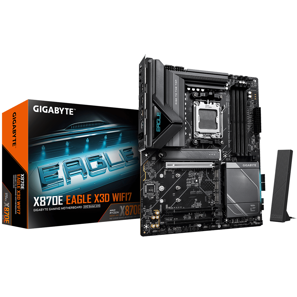 Материнская плата Gigabyte X870E EAGLE X3D WIFI7, AM5, AMD X870E, ATX, RTL (X870E EAGLE X3D WIFI7)