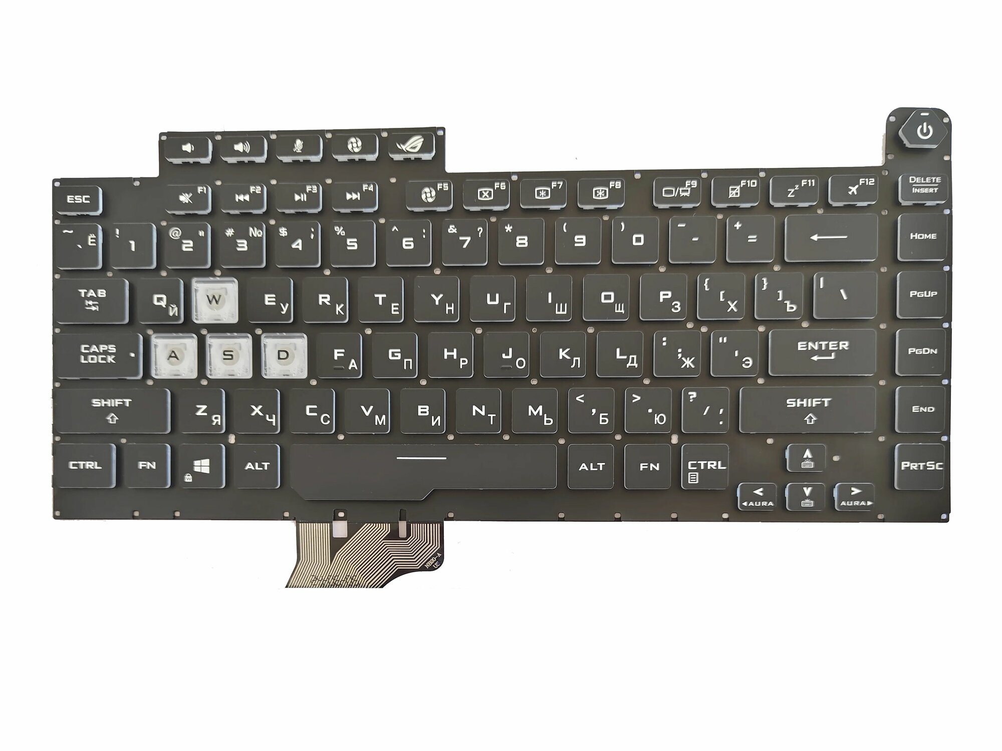 Раскладка RU для клавиатуры ноутбука Asus ROG Strix G531G G531GT G15 G512 G512LV G512LW клавиатура ноутбука