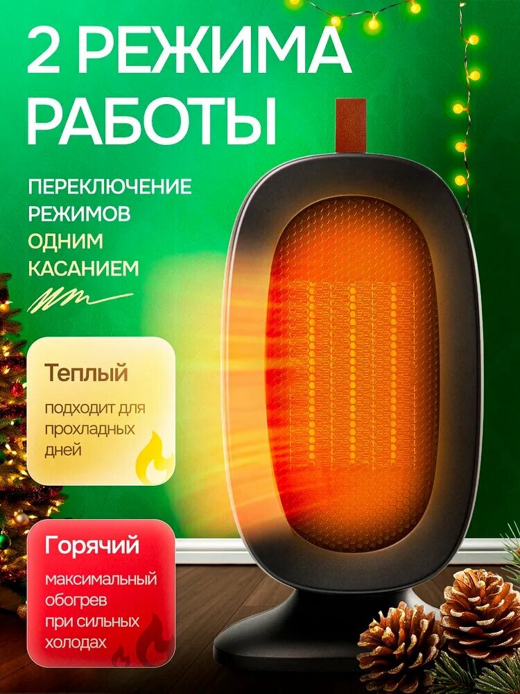 Керамический обогреватель 1500 Вт для помещений до 35 м с терморегулятором