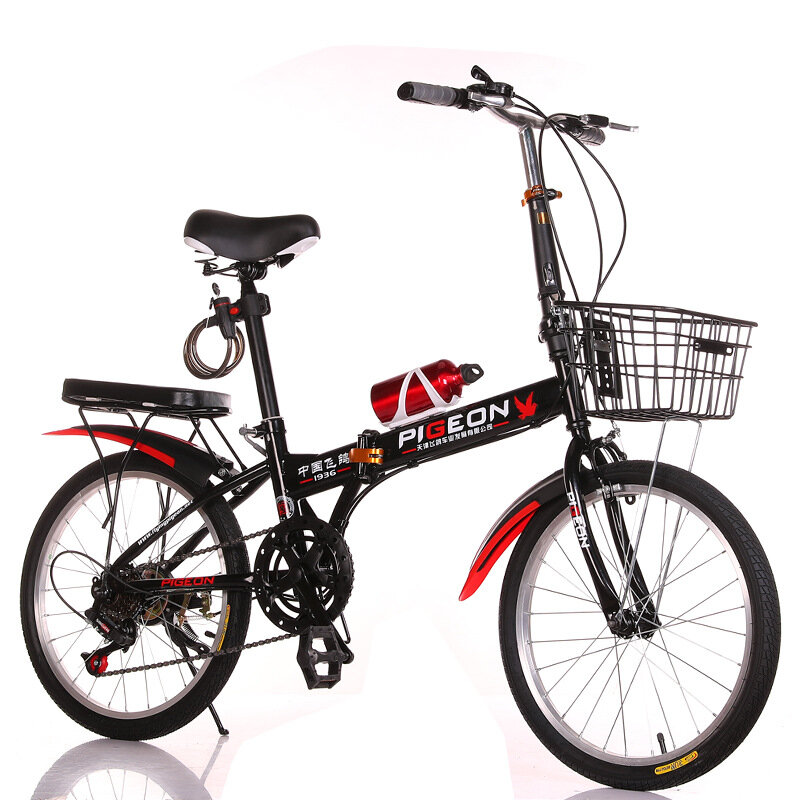 Велосипед-складной Feige, 20 дюймов, не требует установки, подходит для взрослых, студентов и детей, небольшой велосипед с передачами, легкий и портативный.