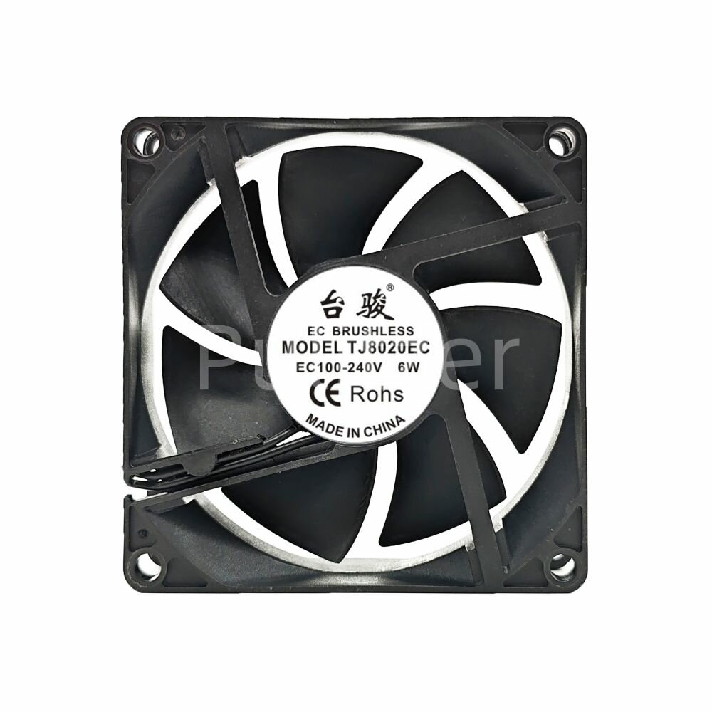 Охлаждающий вентилятор TJ8020EC 80*80*20 мм 6 Вт 4500 об/мин 100-240 В