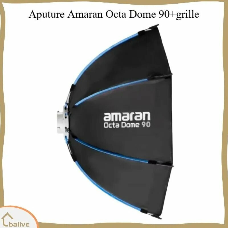 Софтбокс Aputure Amaran Octa Dome 90, Быстросъемный восьмиугольный софтбокс с сотовой сеткой для Amaran 300c 150c 200xS 60xS 300x 600x Pro