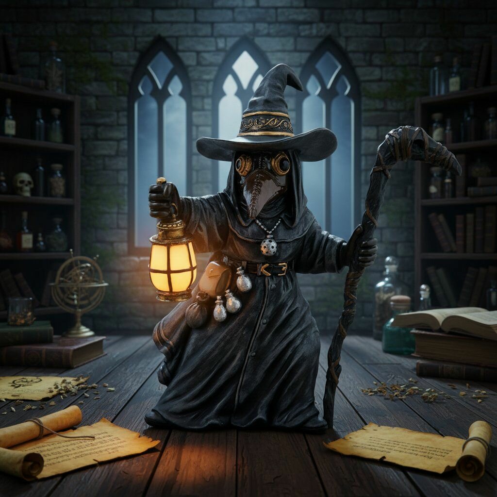 Статуэтка в стиле Фэнтези Чумной доктор