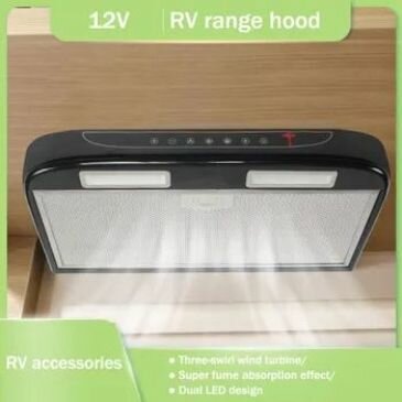 Вытяжка 12 V, автомобильная сенсорная версия для RV, кемперов, яхт, катеров и т. д, кемпинговая газовая плита