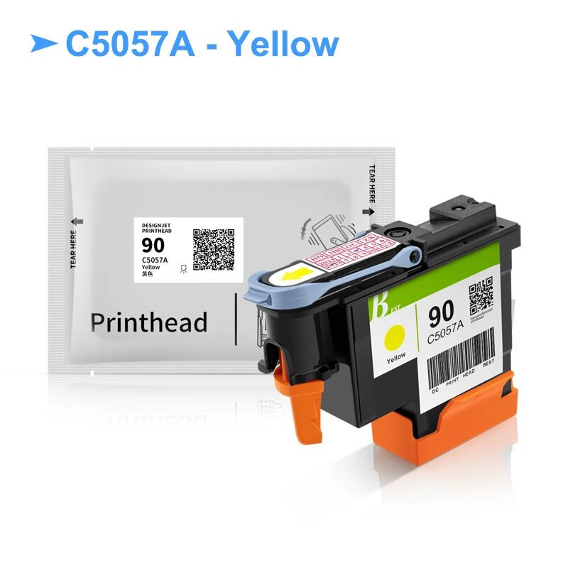 Печатающая головка HP 90 четырехцветная для принтеров HP Designjet Y