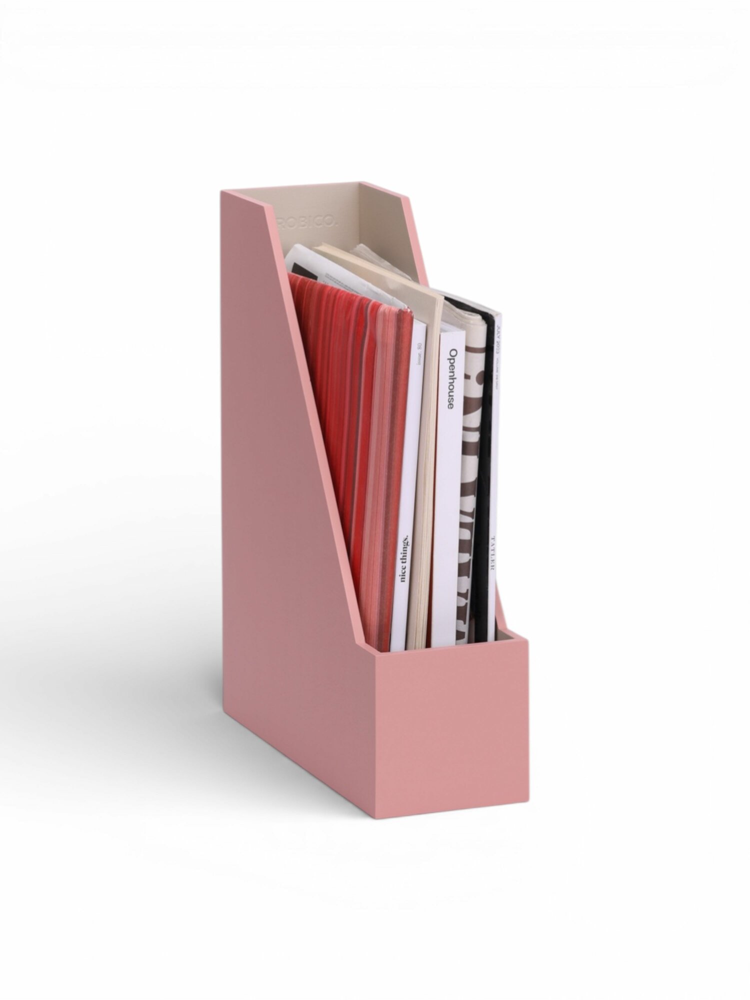 Лоток / Органайзер для бумаг вертикальный A45 Duo, дерево, цвет розовый
