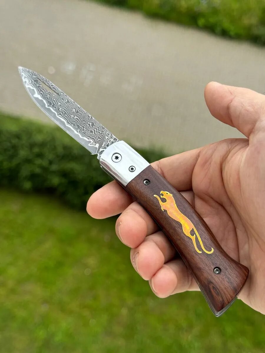 Нож складной Дамаск