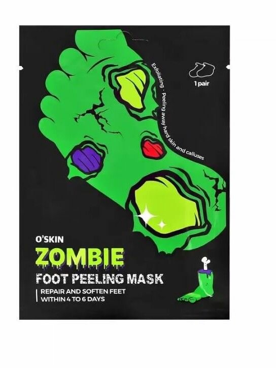 Пилинг-носочки для ног отшелушивающие Zombie Foot Peel Mask 1 пара