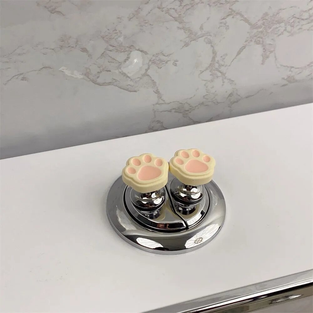 Портативная цветная кнопка-Туалетный Пресс Защищает Ногти.