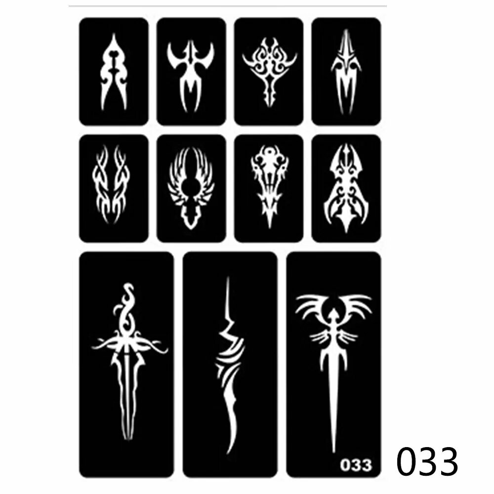 Трафарет для временной хны Татуировка: новый дизайн для тела и рук для девушек