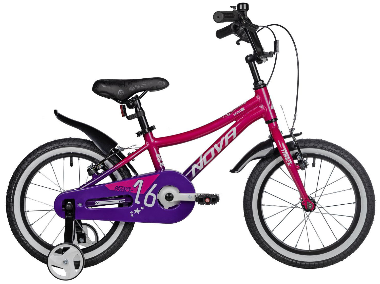Детский велосипед Novatrack Katrina 16" V-Brake (2025) 16 Фиолетовый (101-115 см)
