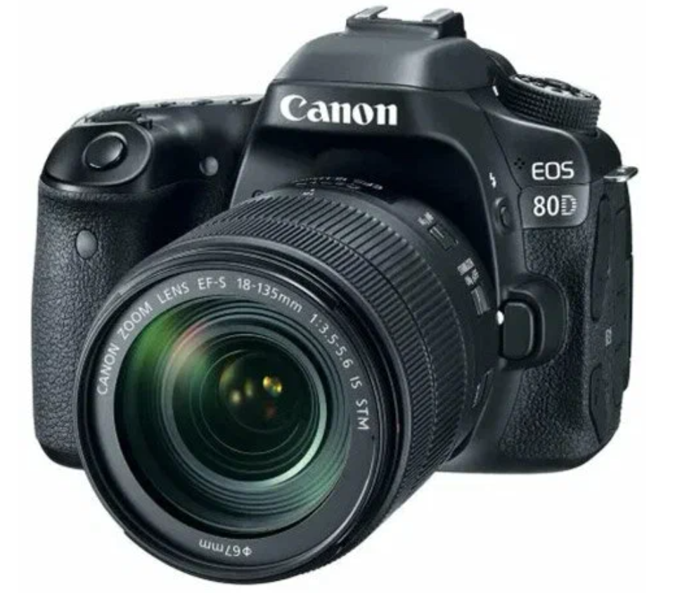 Фотоаппарат Canon EOS 80D Kit EF-S 18-135mm f/3.5-5.6 IS STM, черный