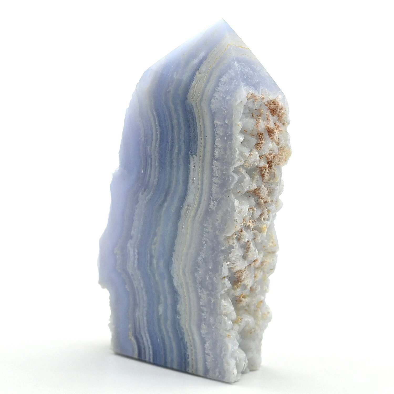 Минерал агата голубого (сапфирин) форма кристалл 44*14*65мм, 73г37*16*75мм, 85г .