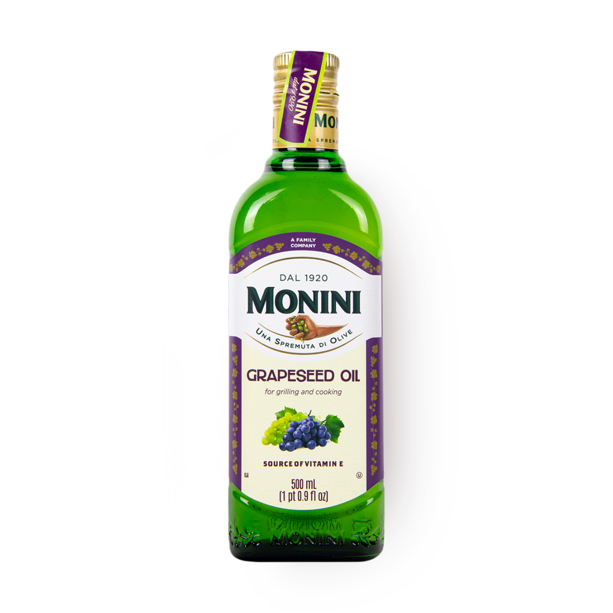 Масло из виноградной косточки Monini, холодный отжим, Италия, 0,5 л