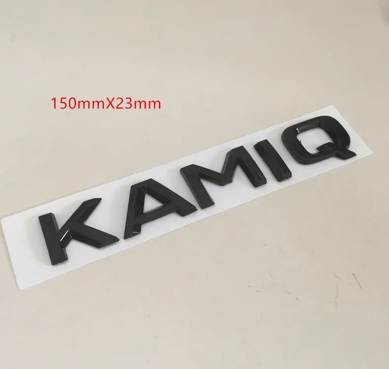 Наклейка KAMIQ на багажник Skoda, черная