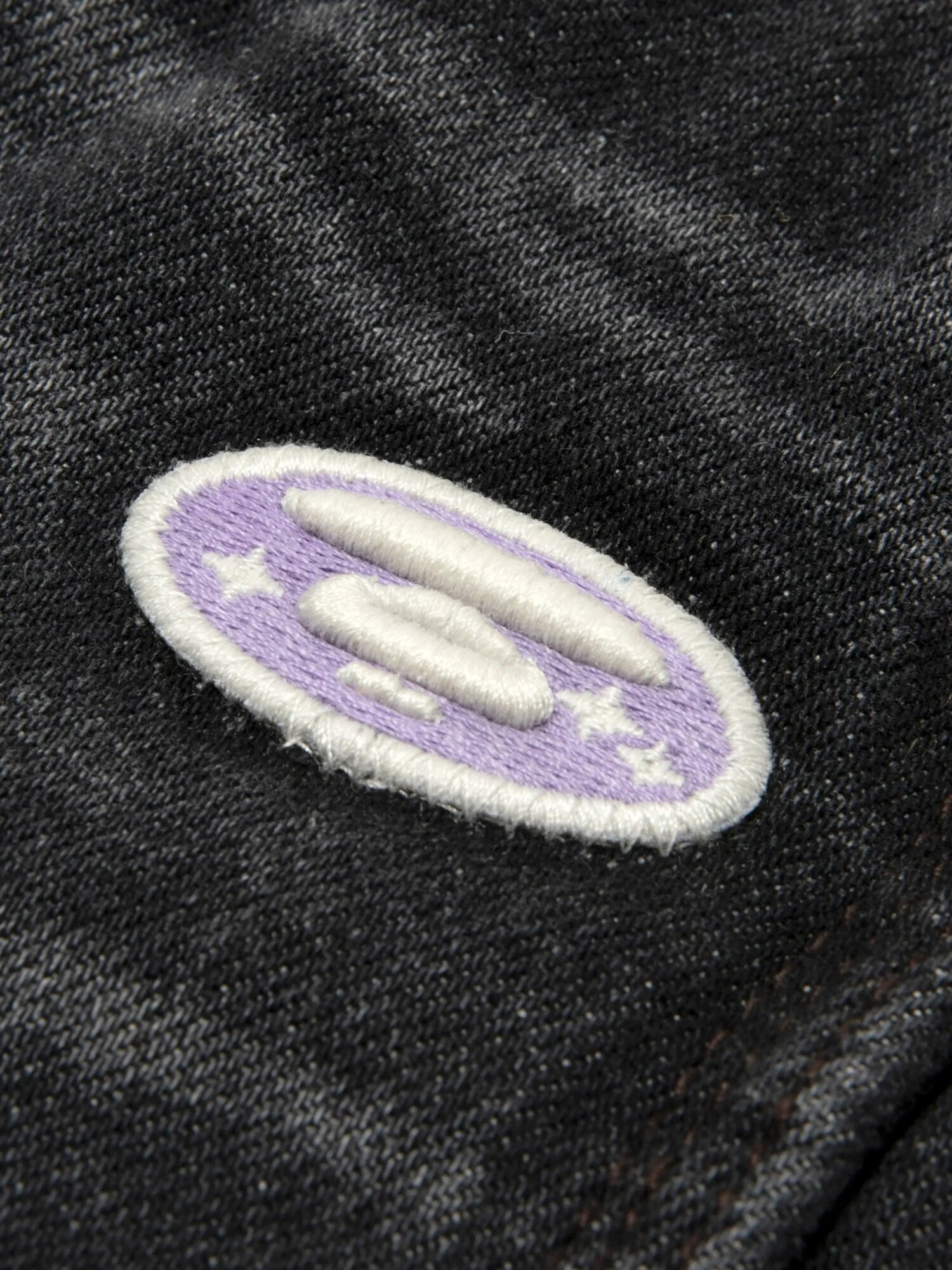 Джинсы AAPE BY A BATHING APE Moonface-appliqué jeans, размер XS, серый — фото 1