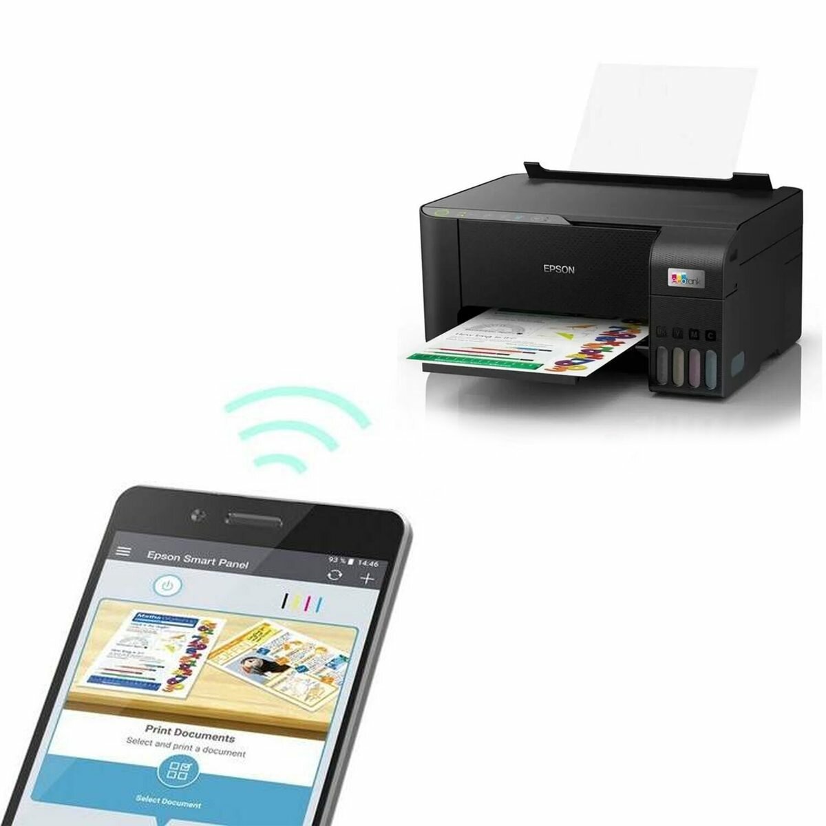 МФУ струйное Epson L3250 "3 в 1", А4, 33 стр/мин, 5760x1440, Wi-Fi, СНПЧ (C11CJ67503)