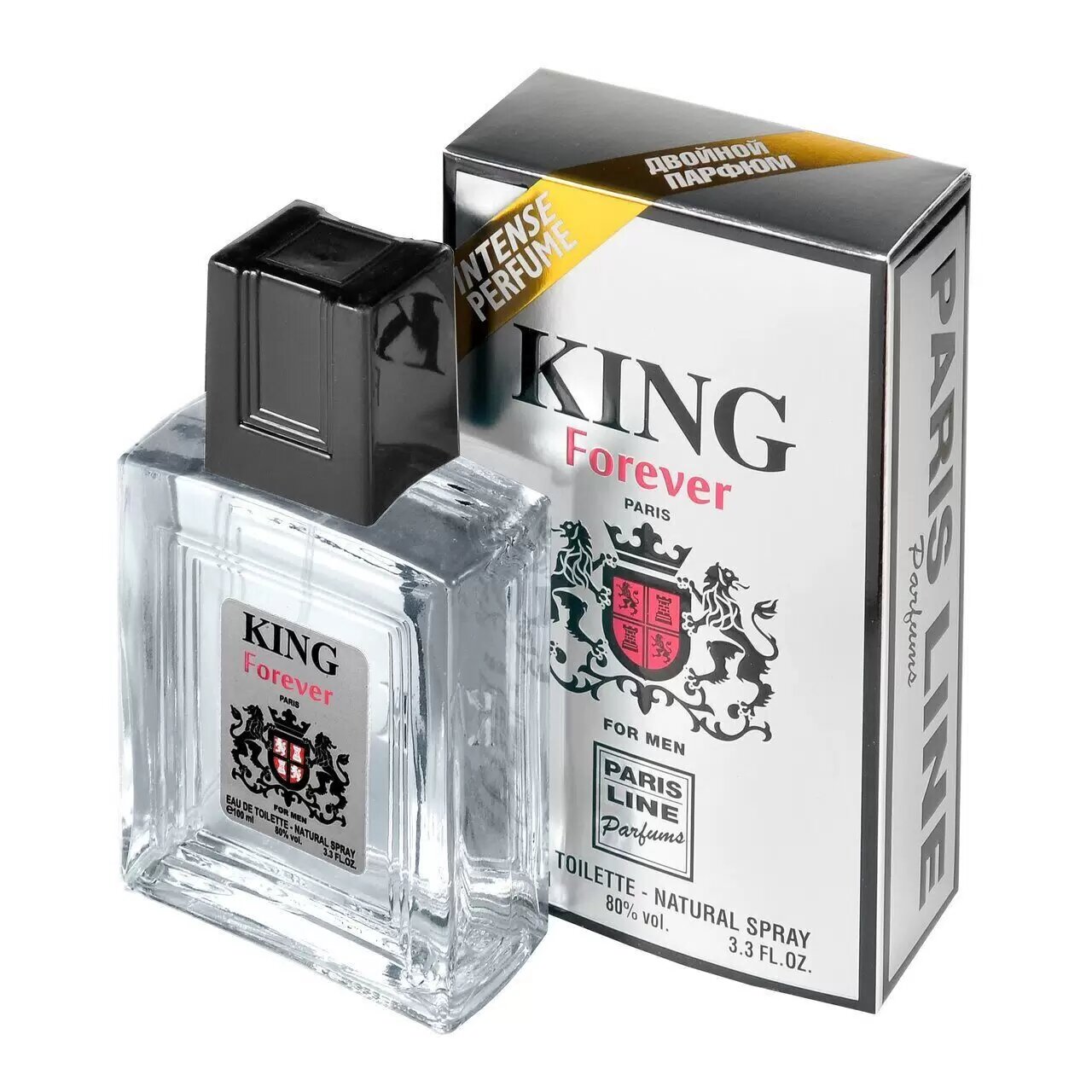 Туалетная вода мужская PARIS LINE King Forever Intense Perfume men 100 мл