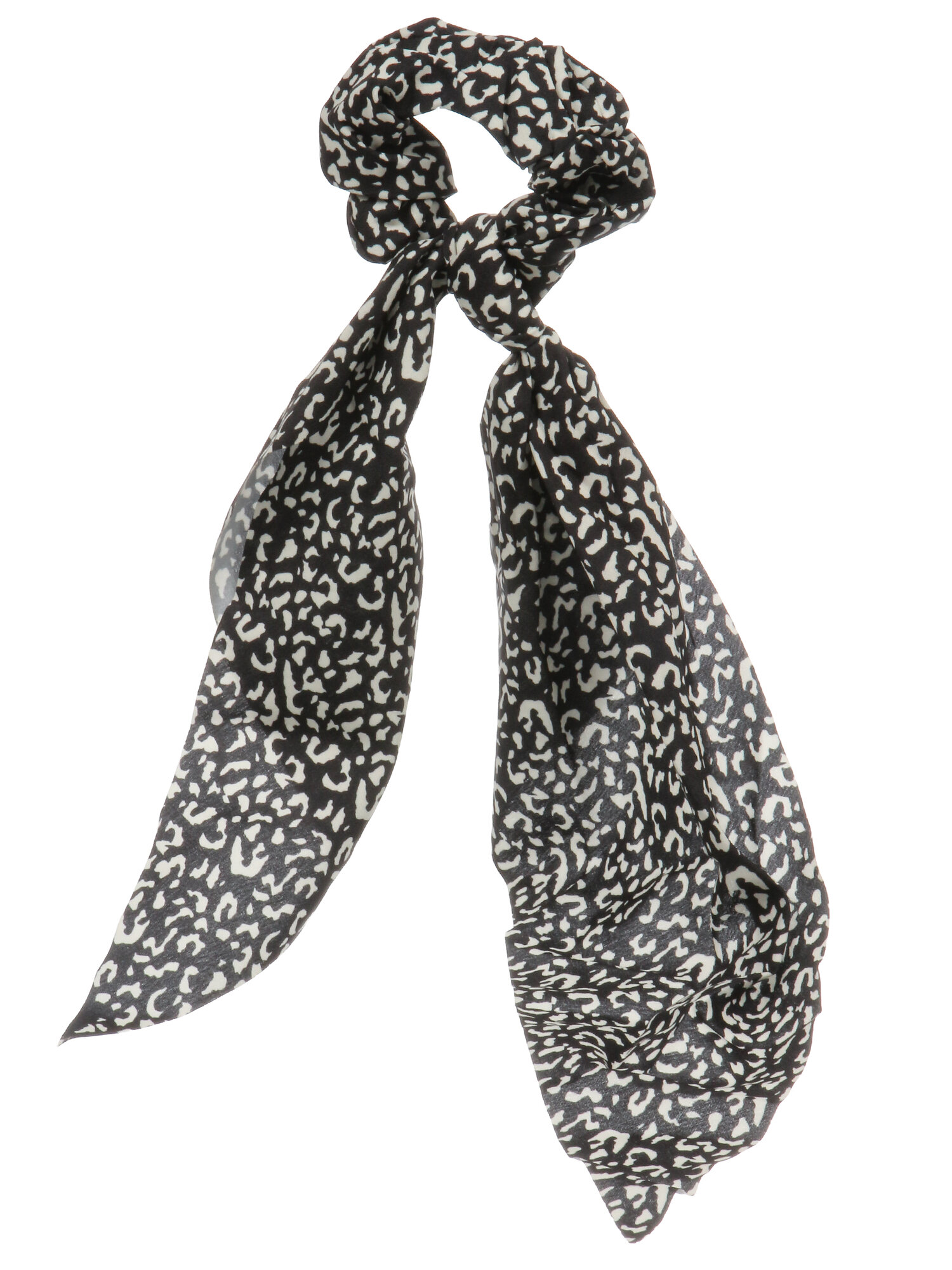 Резинка для волос с лентой и принтом 30 см, стильный аксессуар-платок для причесок, бант для хвоста, Y4-11615