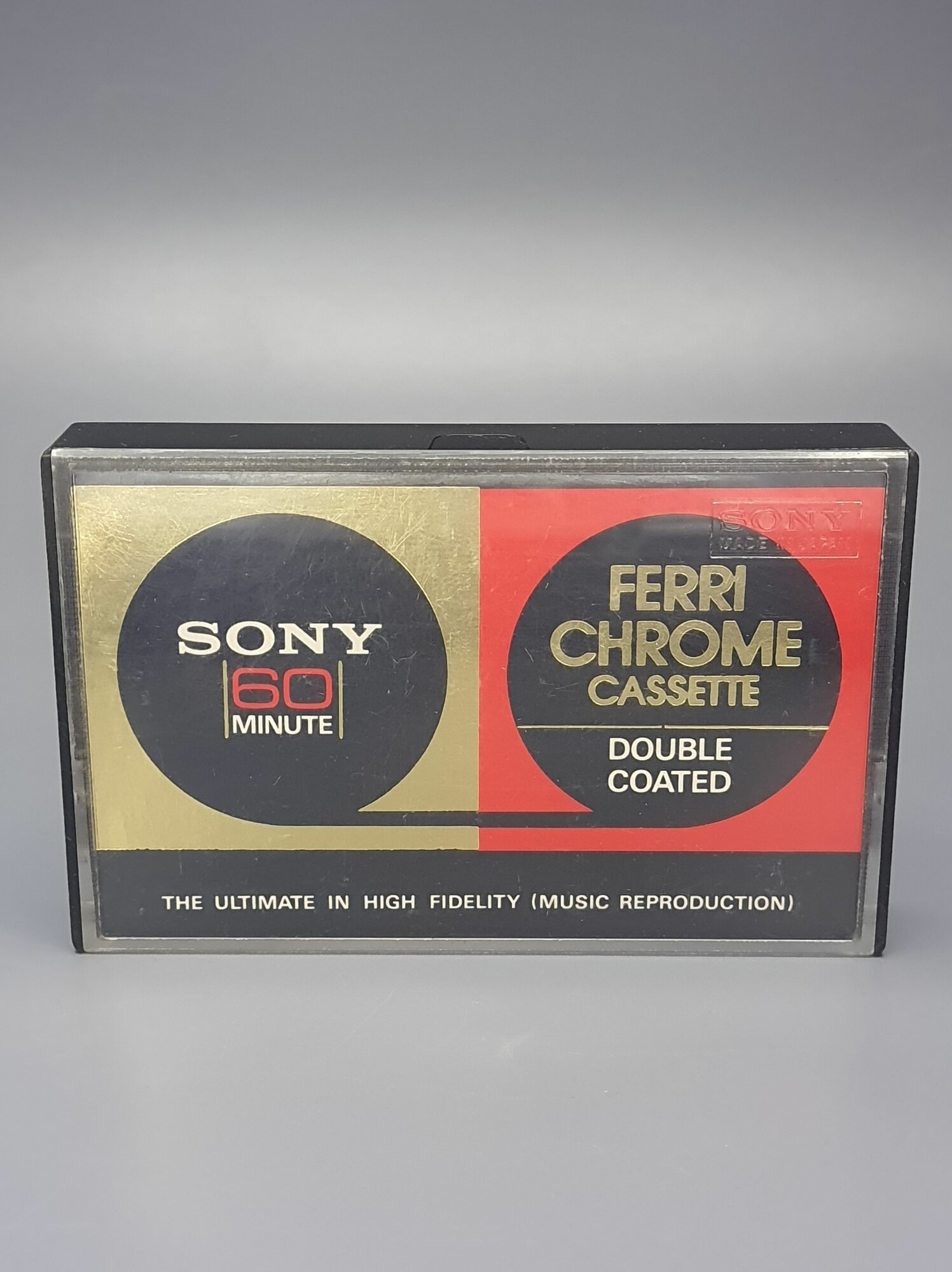 Аудиокассета Sony FeCr 60, Type III, Япония, 1978 г.