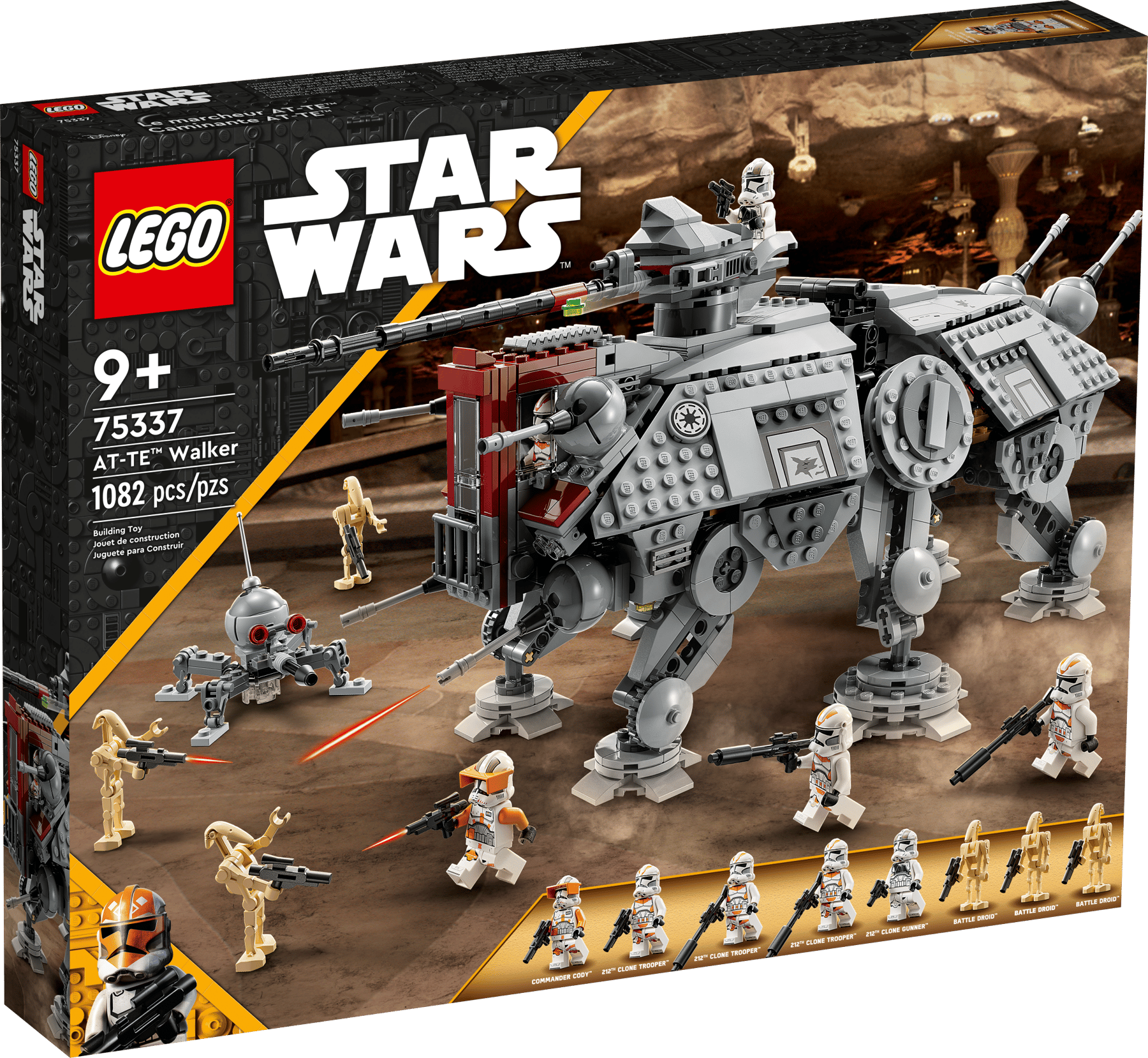 Конструктор LEGO Star Wars™ 75337 Шагоход AT-TE™, серый, 1082 дет.