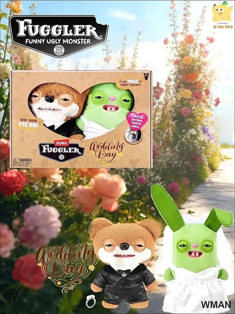 Губка Боб Spin Master Wedding Fuggs Wedding Day / Эта плюшевая игрушка День свадьбы Фуглера высотой 22 см идеально подойдет в качестве подарка или коллекционного предмета.