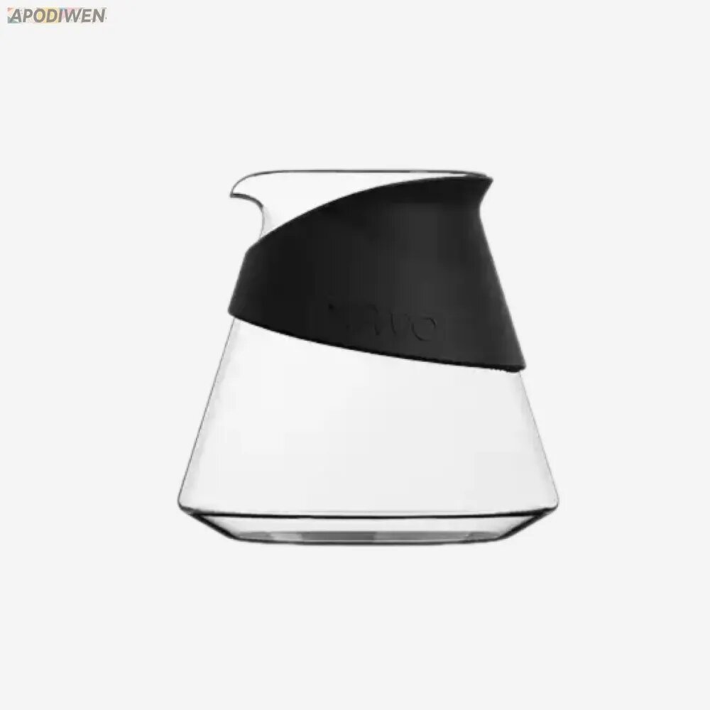 Кофейник MAVO ZP2KK7FNYF для кофе 450 мл прозрачный с черным силиконом
