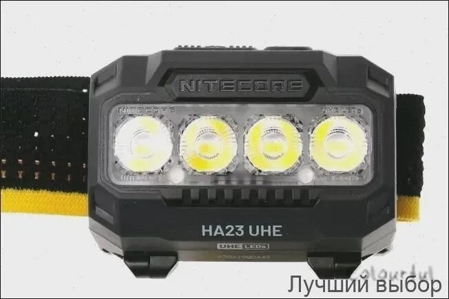 Налобный фонарь NITECORE HA23 UHE, 600 Лм, 132 м дальность, 125 ч время, модель 2025 года — фото 1