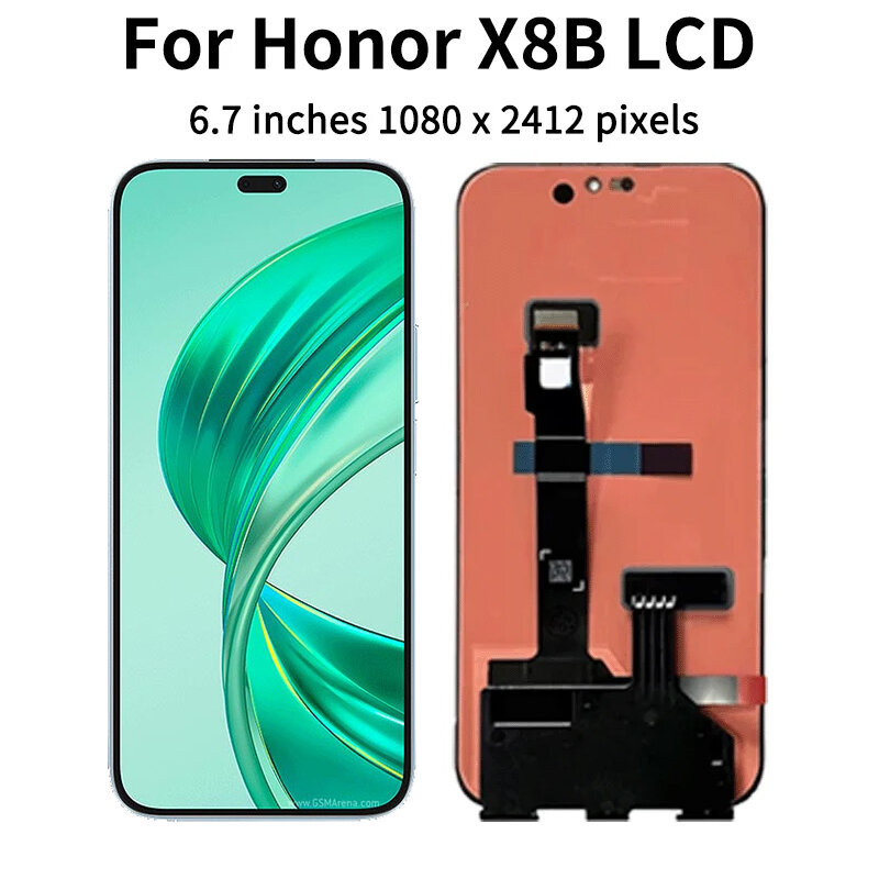 6,7-дюймовый AMOLED ЖК-дисплей для Honor X8b, Honor X8B, LLY-LX1, LLY-LX2, LLY-LX3, сборка сенсорного экрана и дигитайзера.