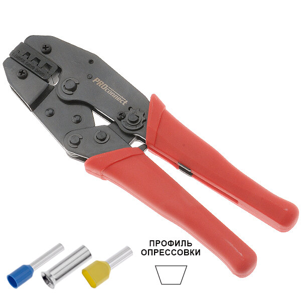 Пресс-клещи для втулочных наконечников 6-16кв. мм Rexant 12-3019-4 Proconnect HT-301S (2 шт. в наборе)
