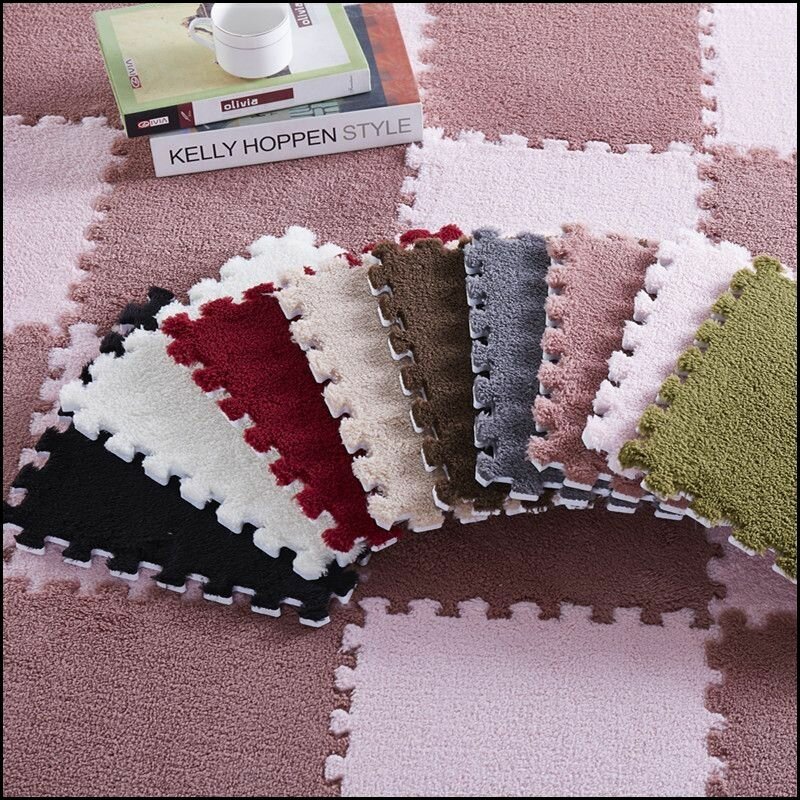 Модульная ПВХ плитка, Флокирование, 300 х 300, 10 штук