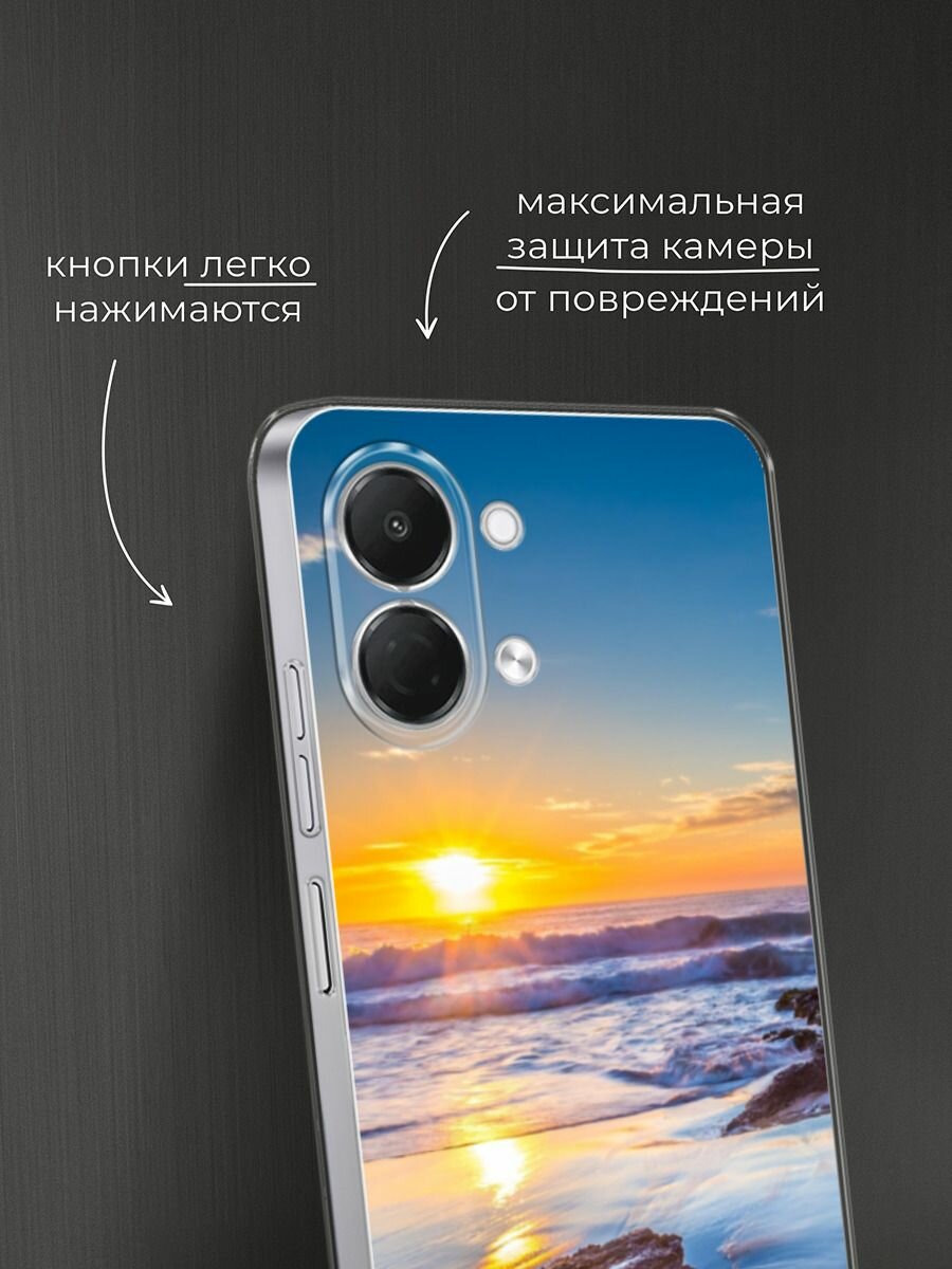 Чехол на Tecno Spark Go 3 / Текно Спарк Го 3 с принтом Восход 6 — фото 1