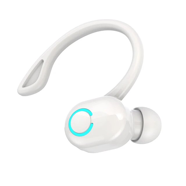 Беспроводные наушники VAORLO Bluetooth 5.2 для бизнеса, с заушным креплением, мини-Hi-Fi, с шумоподавлением и басами, с микрофоном, для спорта и игр.