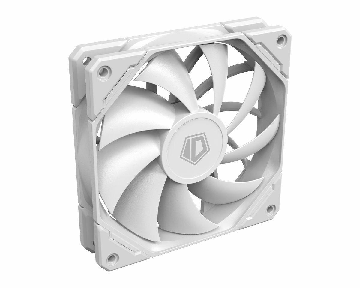 Вентилятор для корпуса ID-COOLING TF-12025-PRO WHITE 120x120x25мм (PWM, резиновые углы, белый, 500-1800об/мин)