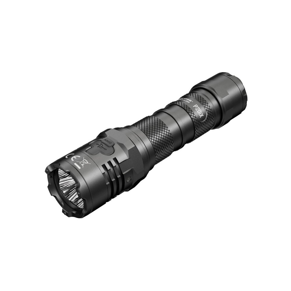 Фонарь светодиодный тактический Nitecore P20iX, 4000 лм, режим стробоскоп, аккумулятор, водонепрон