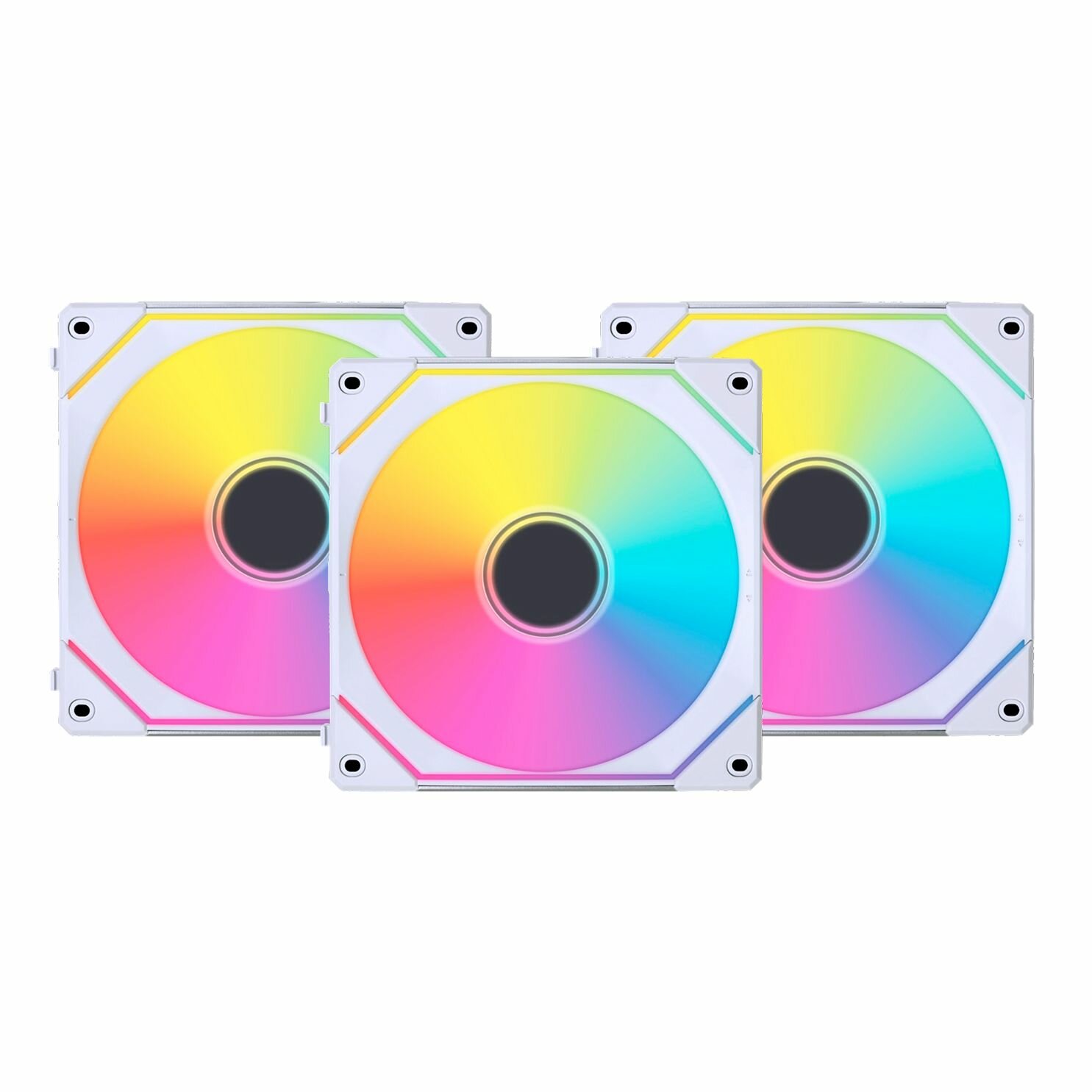 Комплект вентиляторов для корпуса 3 шт. Lian Li UNI FAN SL-INF 140 White /UF-SLIN140-1W/ 140x140x25мм PWM, ARGB, 200-1600 об/мин, 28dBa