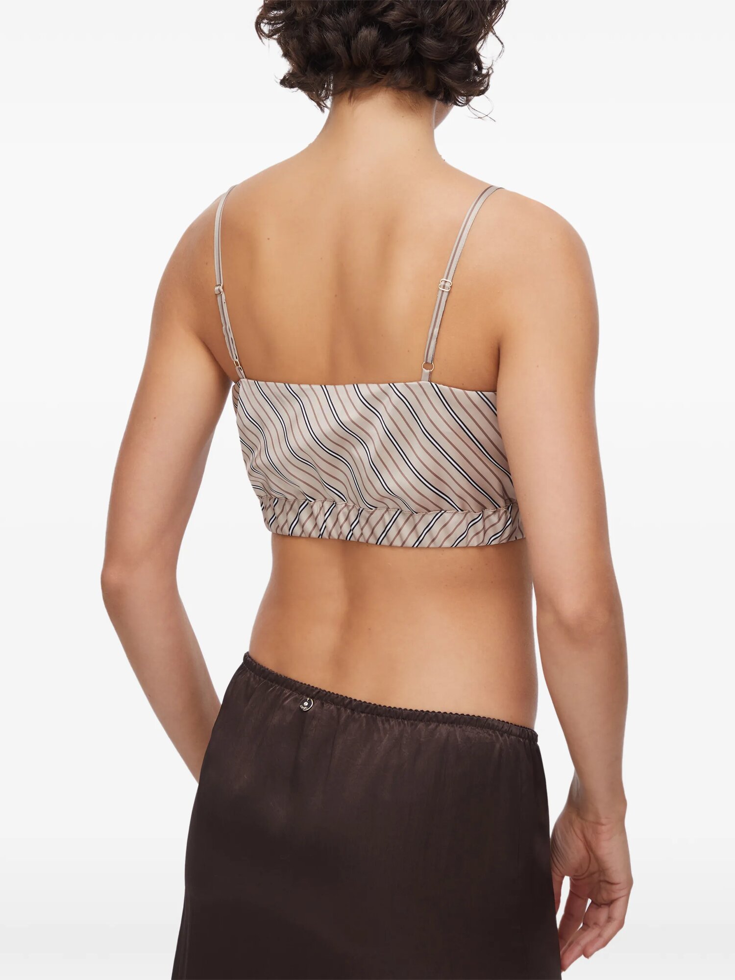 Топ LIU JO Striped button crop top, размер 38 — фото 1