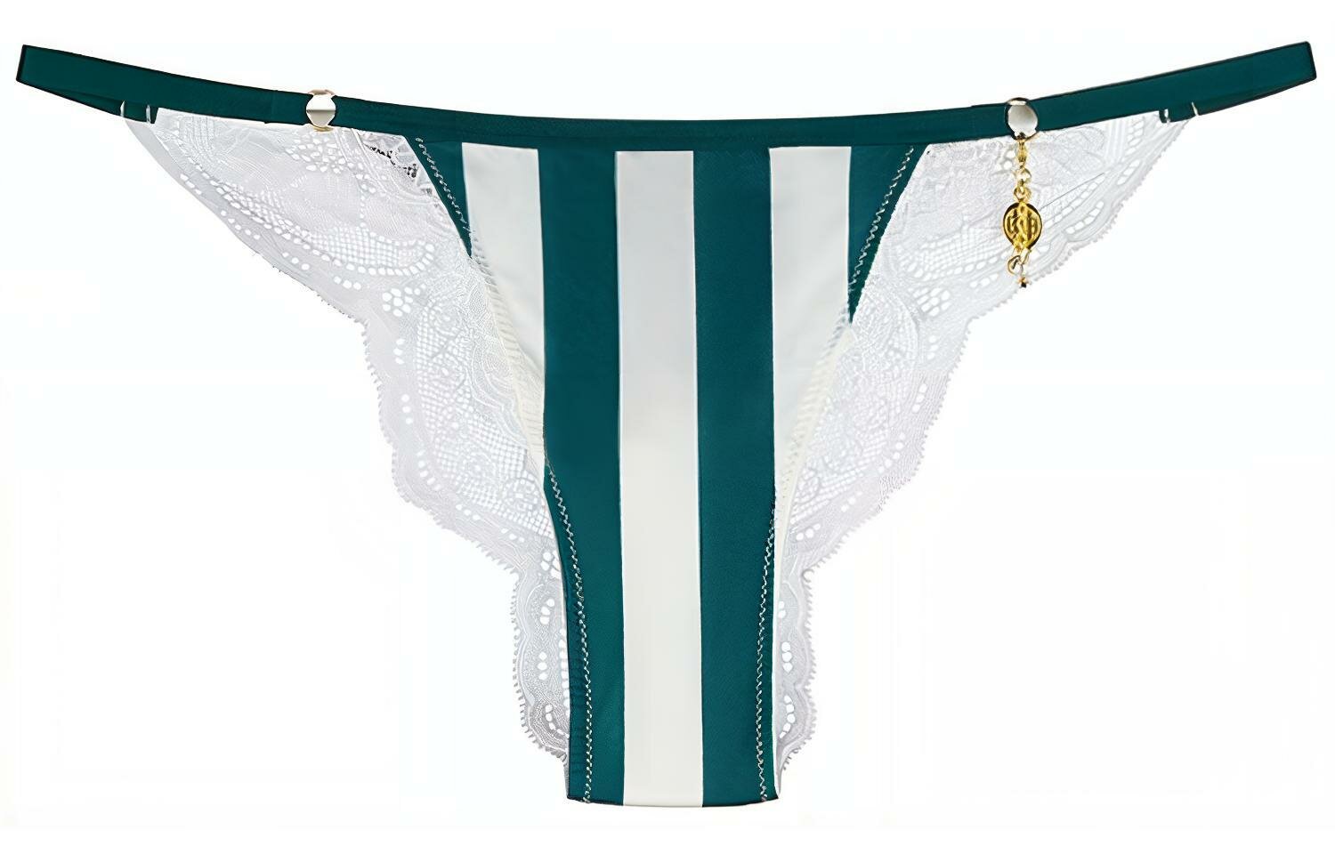 Трусики-стринги женские Victoria's Secret 10038647 M EU, сине-белая полоска
