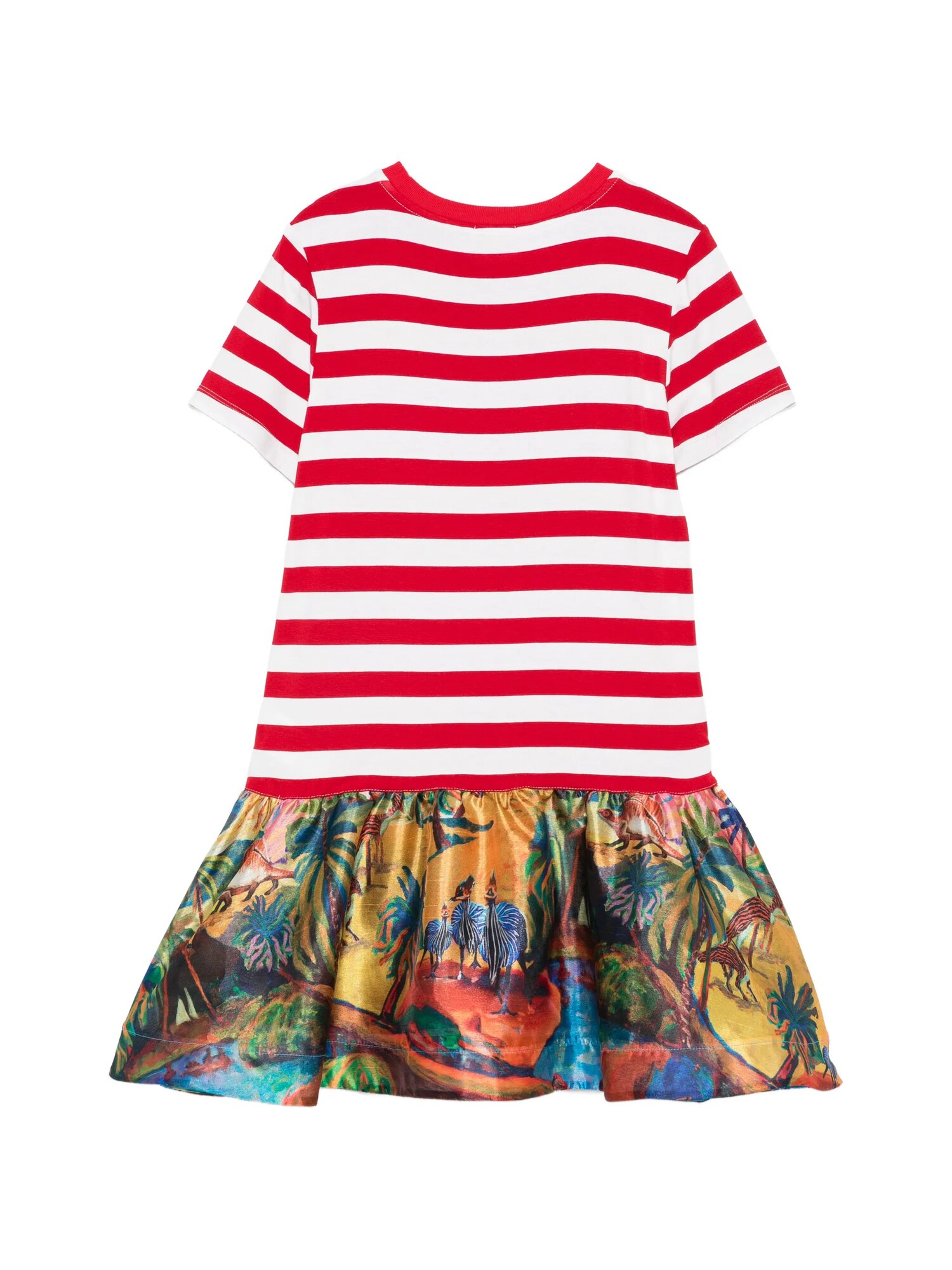 Платье Stella Jean Striped dress, размер 4 года, красный — фото 1