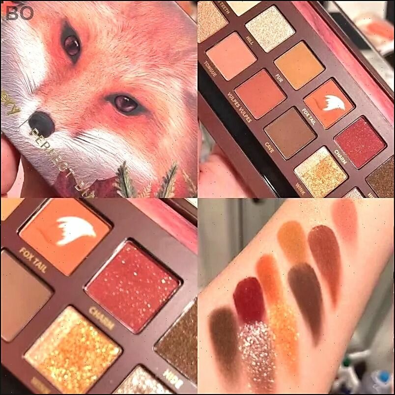 12 цветов теней для век водостойкие коричнево красные сухие тени