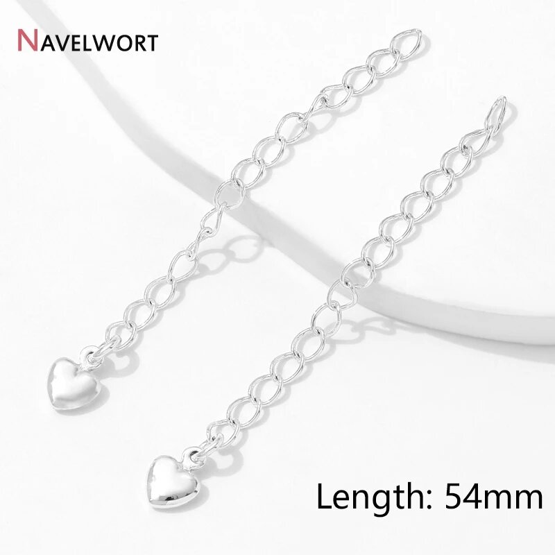 Позолоченные латунные удлинители цепочек NAVELWORT 10/20 шт. 20 pieces, Silver plated
