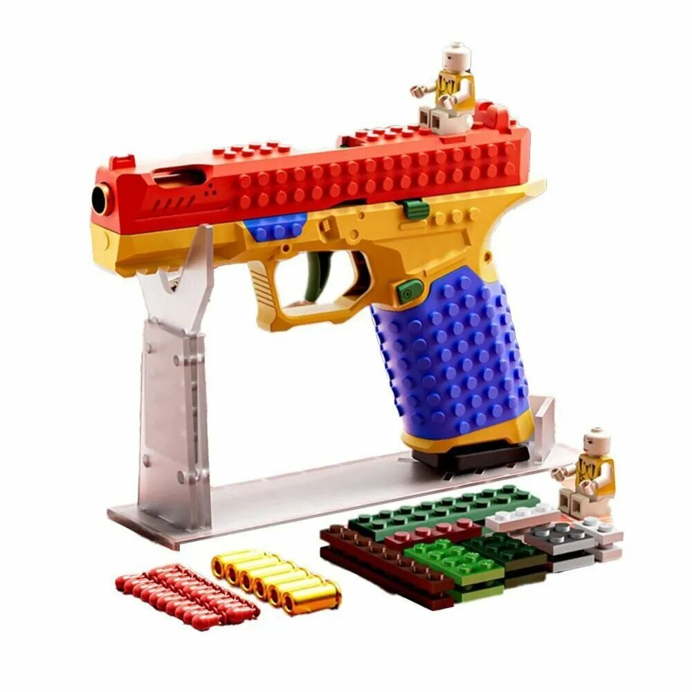 SIG17 Игрушечный Пистолет Из Строительных Блоков, Детский Игрушечный Пистолет