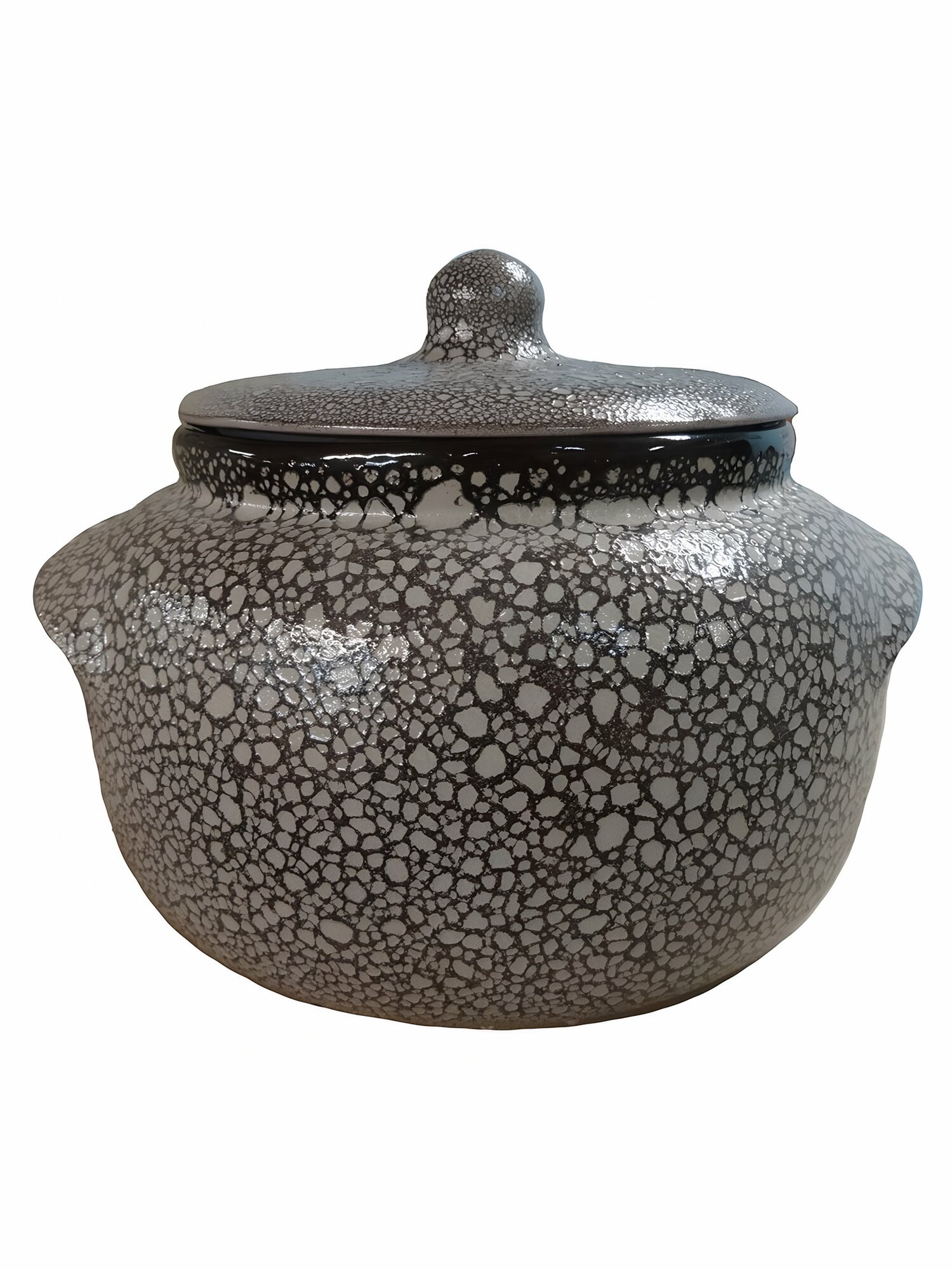 Супник керамика, 2.7 л, круглый, Борисовская керамика, Новарусса №2 Мрамор, МРМ00003416