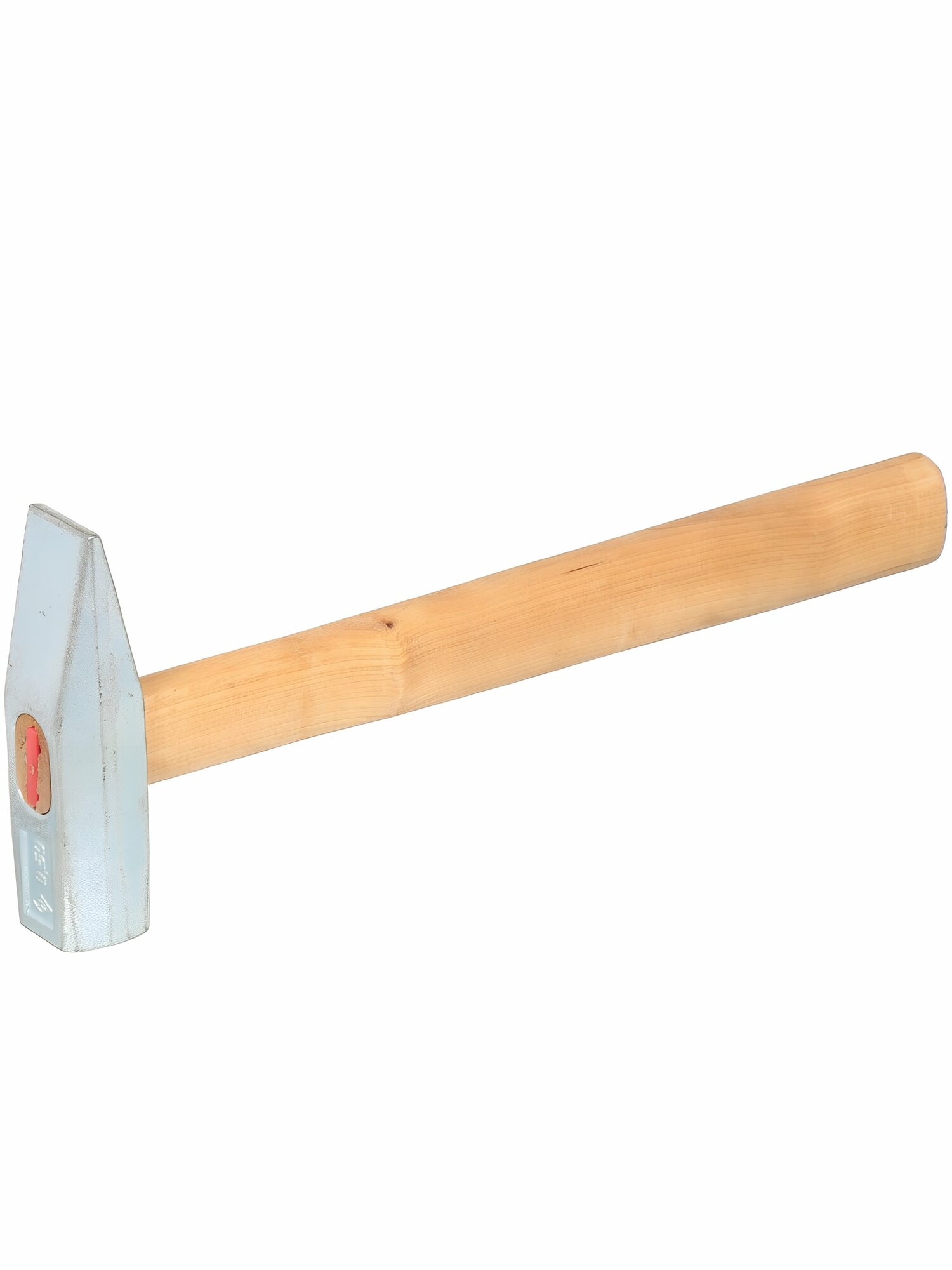 Молоток слесарный НИЗ 0.5 кг, квадратный боек, оцинкованный, деревянная рукоятка, Россия