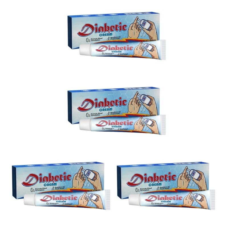 Упаковка из 4 Кремов для ухода за диабетической Стопой для глубокого увлажнения Потрескавшейся кожи С Натуральным Алоэ Вера, Быстро Впитывающимися Нежирными Формулами Без отдушек.