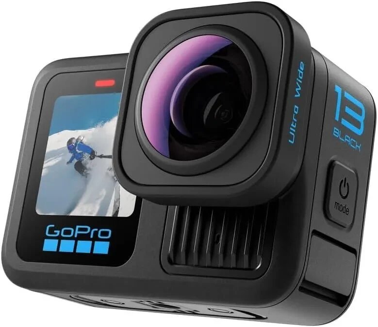 Экшн-камера GoPro HERO 13 Black Ultra Wide Edition, Bluetooth, Wi-Fi, экран, 1900 мА*ч, черный