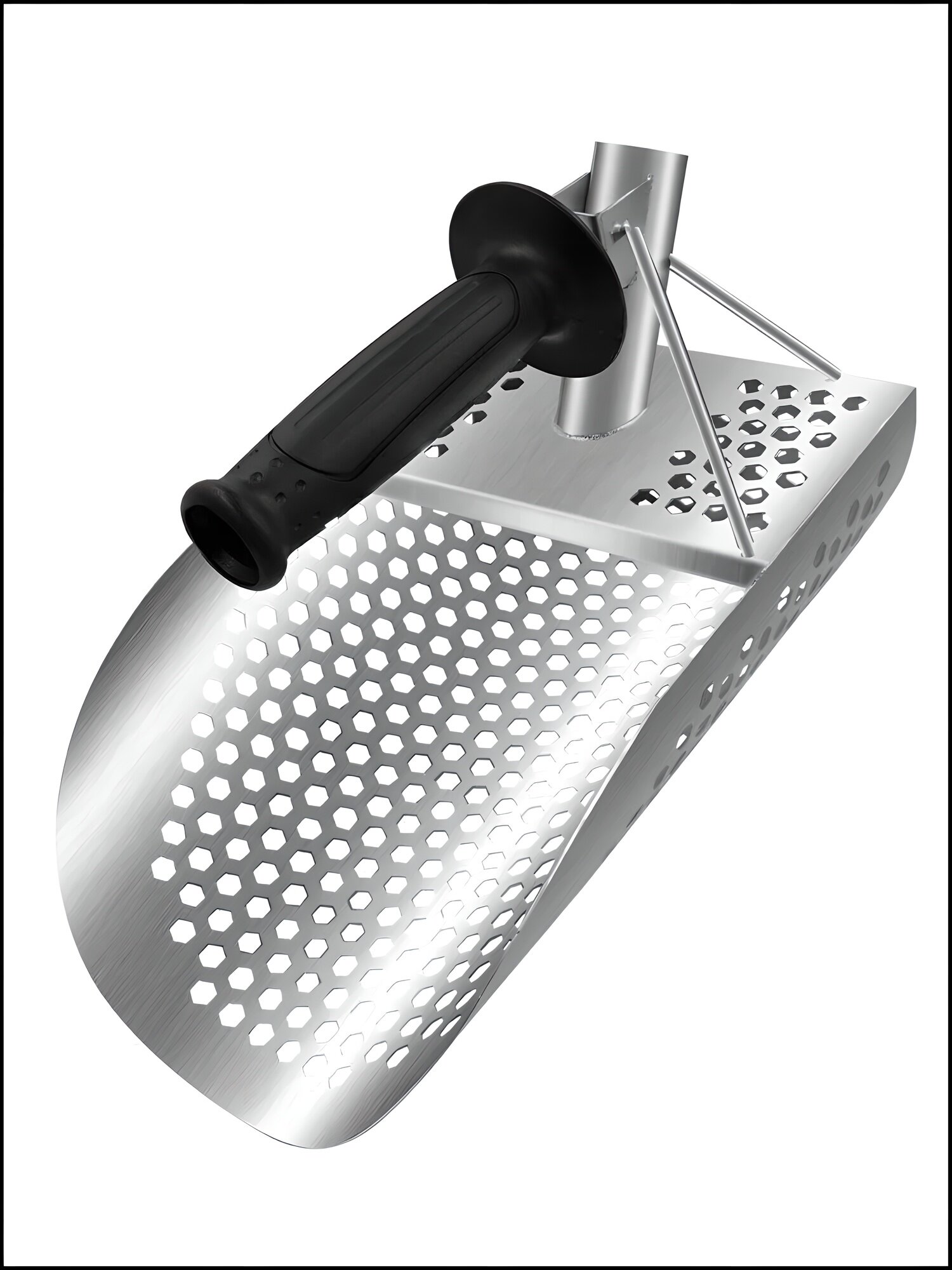 Штыковая дренажная лопата, нержавеющая сталь, серебристая, 20 см