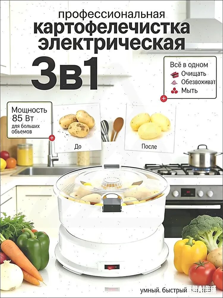 Электрический нож JHN0b8-IEFZ с защитой от перегрева, пластиковый корпус, белый цвет